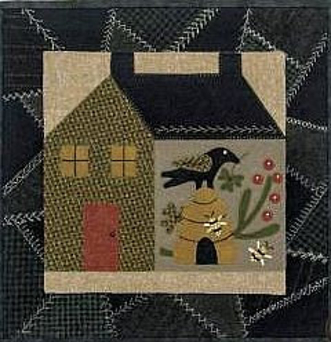 Farmhouse Woolen March Wool Block Folk Art Penny Pattern by Buttermilk ...