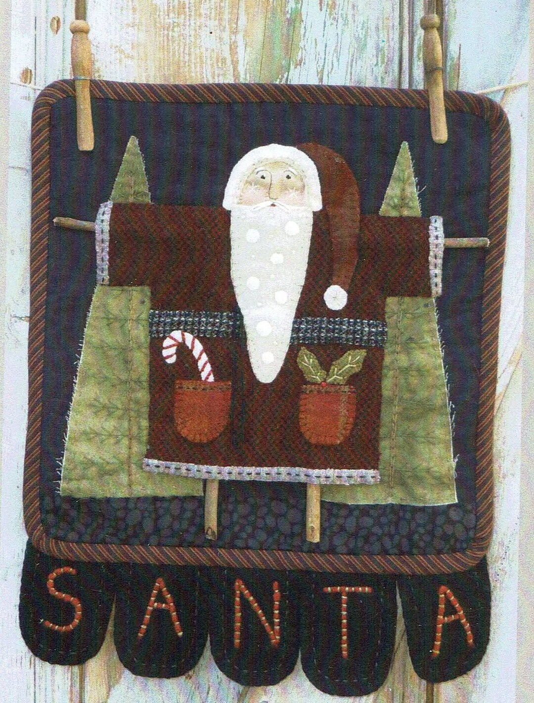 Clothesline Santa Folk Art Penny Pattern by Heart to Hand - Etsy
