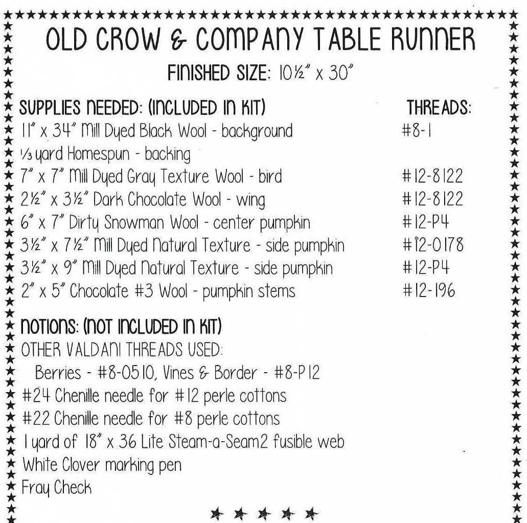 Old Crow & Company Table Runner Folk Art Penny Pattern by - Etsy