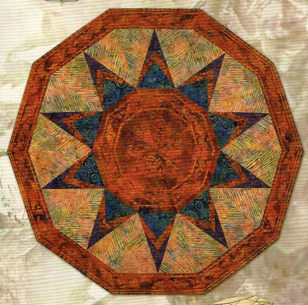 Sundial by Jewel Box - Folk Art Penny Pattern - Etsy