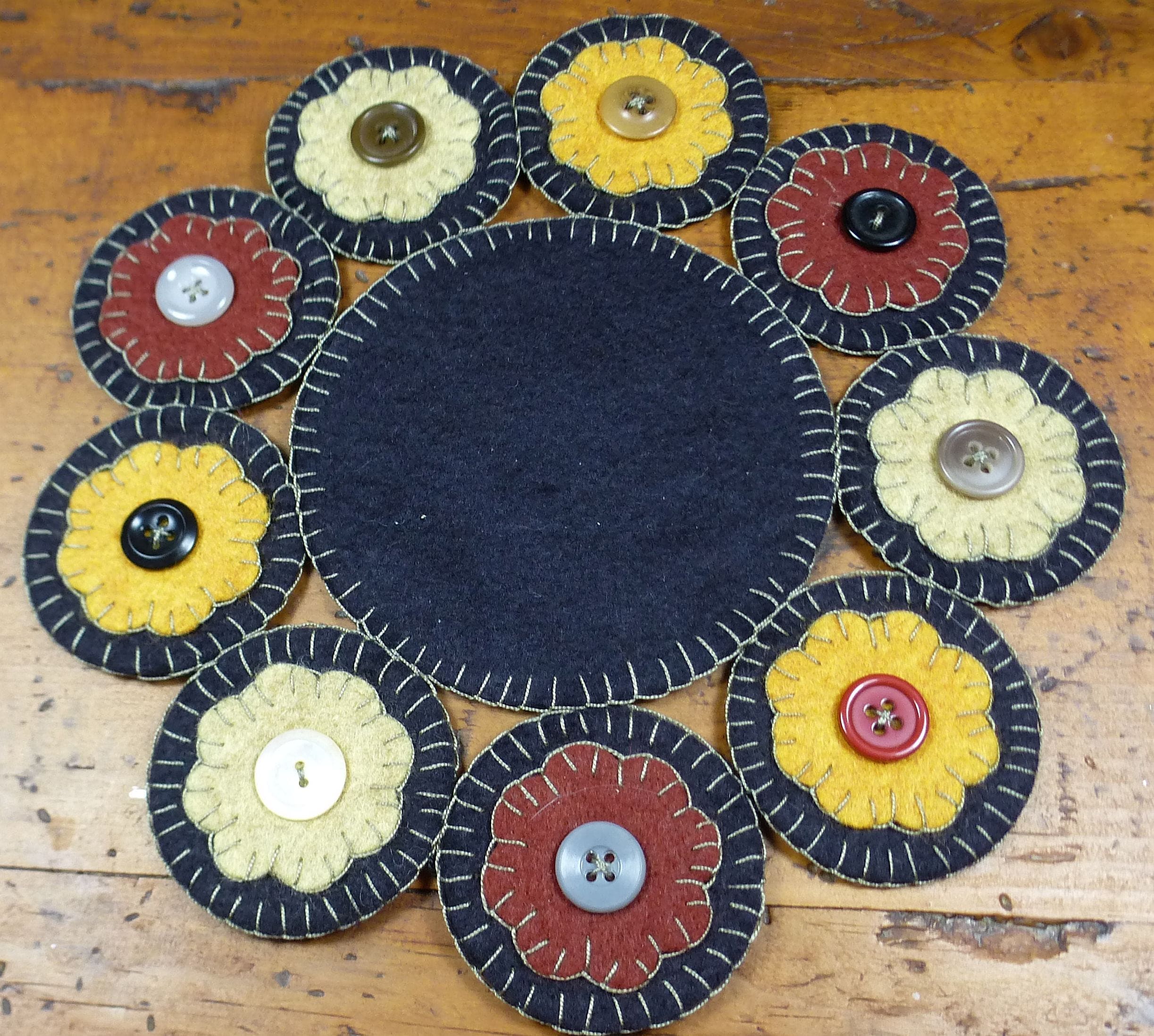 Posey Penny Folk Art Penny Rug by Just Pennies by Linda - Etsy