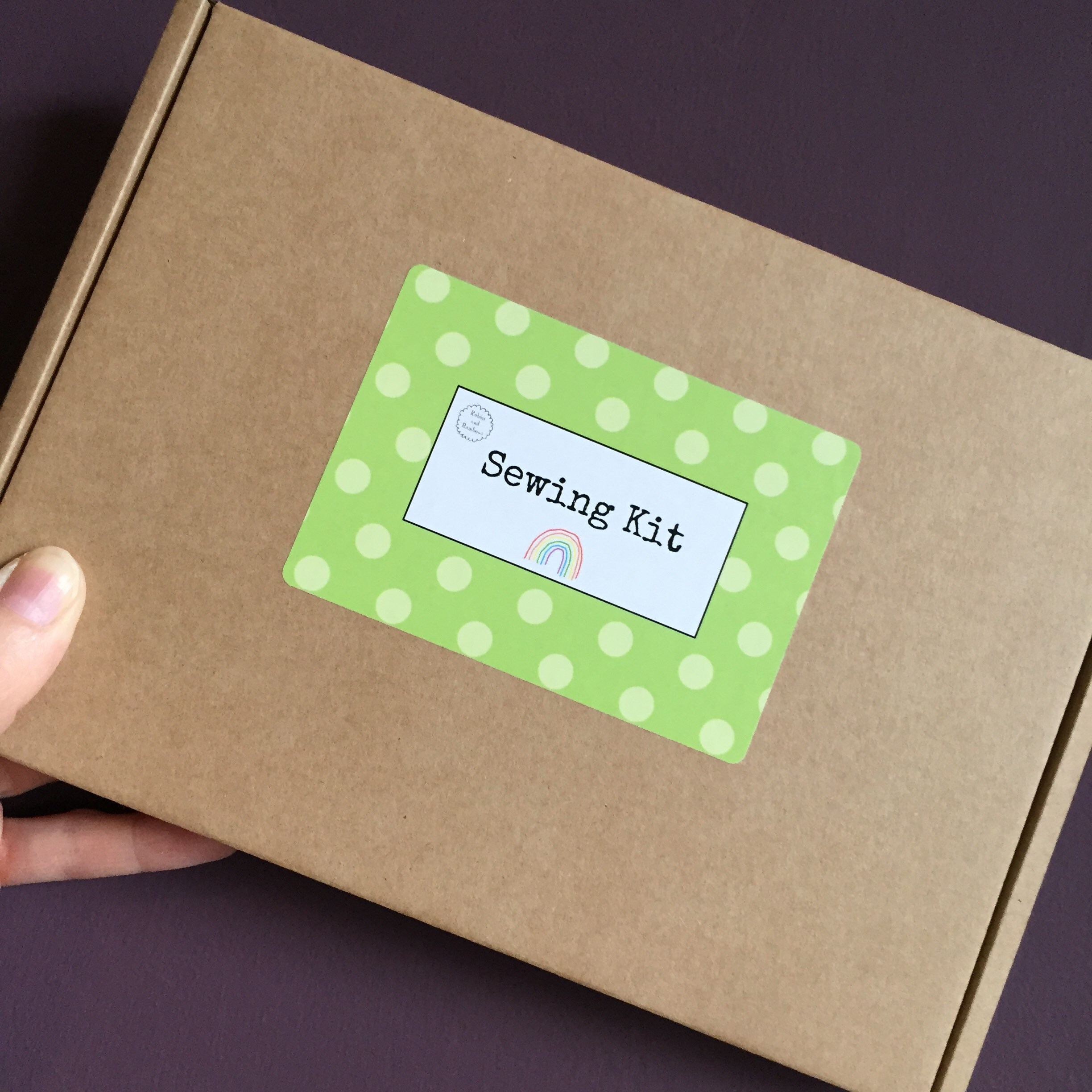 Sewing / Cross Stitch Kit With Binca Fabric, Blunt Needle and Cotton ...