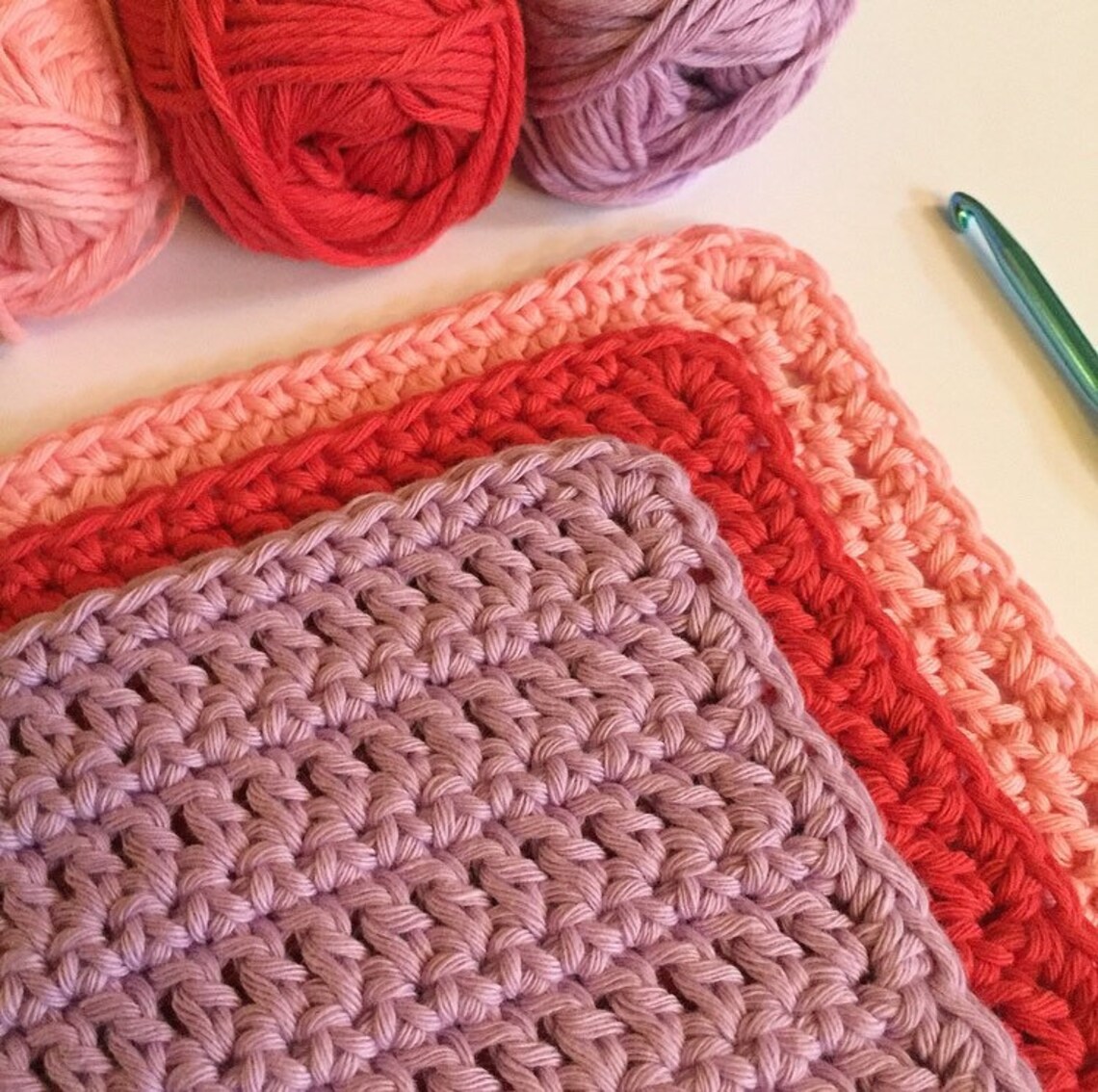 Crochet Your Own Cotton Wash Cloths Kit With Cotton Yarn | Etsy