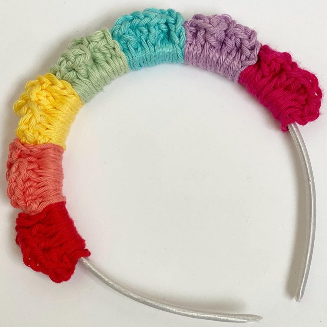 Rainbow Ruffle Headband / Rainbow Hair Accessories / Birthday Gift ...