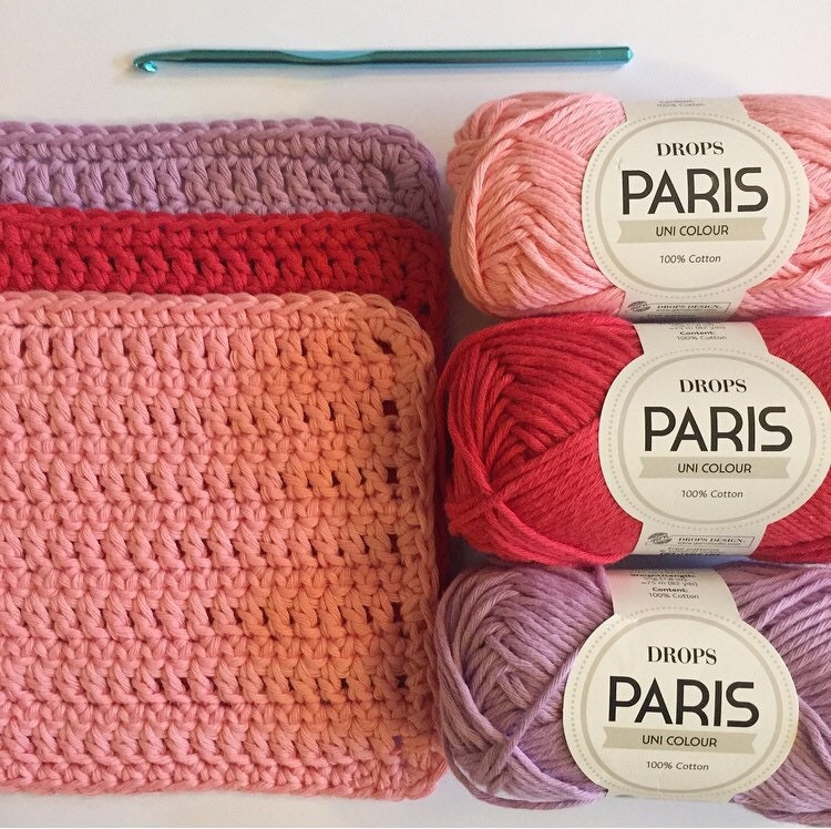 Crochet Your Own Cotton Wash Cloths Kit With Cotton Yarn | Etsy
