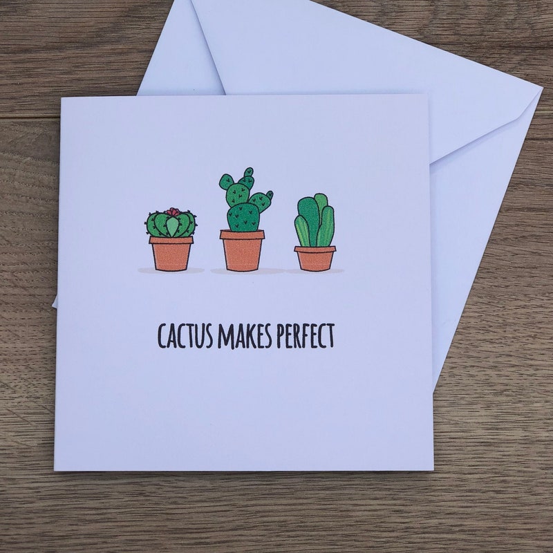 Cactus Pun Card - Etsy