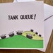 Tank Queue Thank You Card Printed on Recycled Card | Etsy