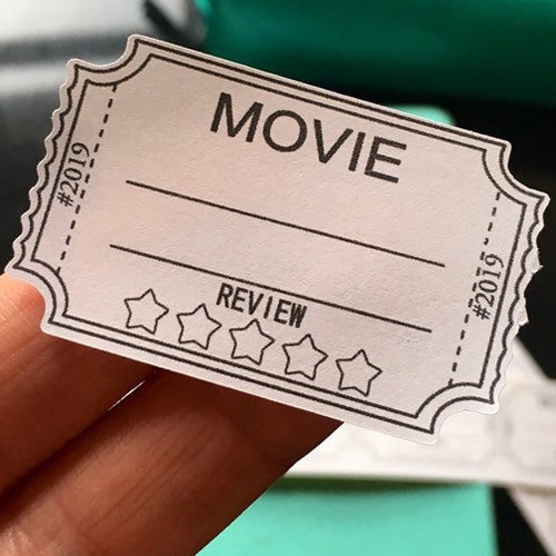 Movie Clapperboard Sticker Strip Film Review Tracker for | Etsy