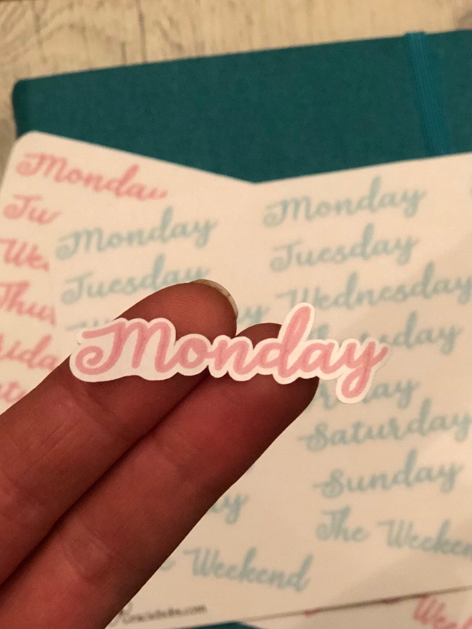 Days of the Week Stickers for Bullet Journal Diary or Planner - Etsy UK