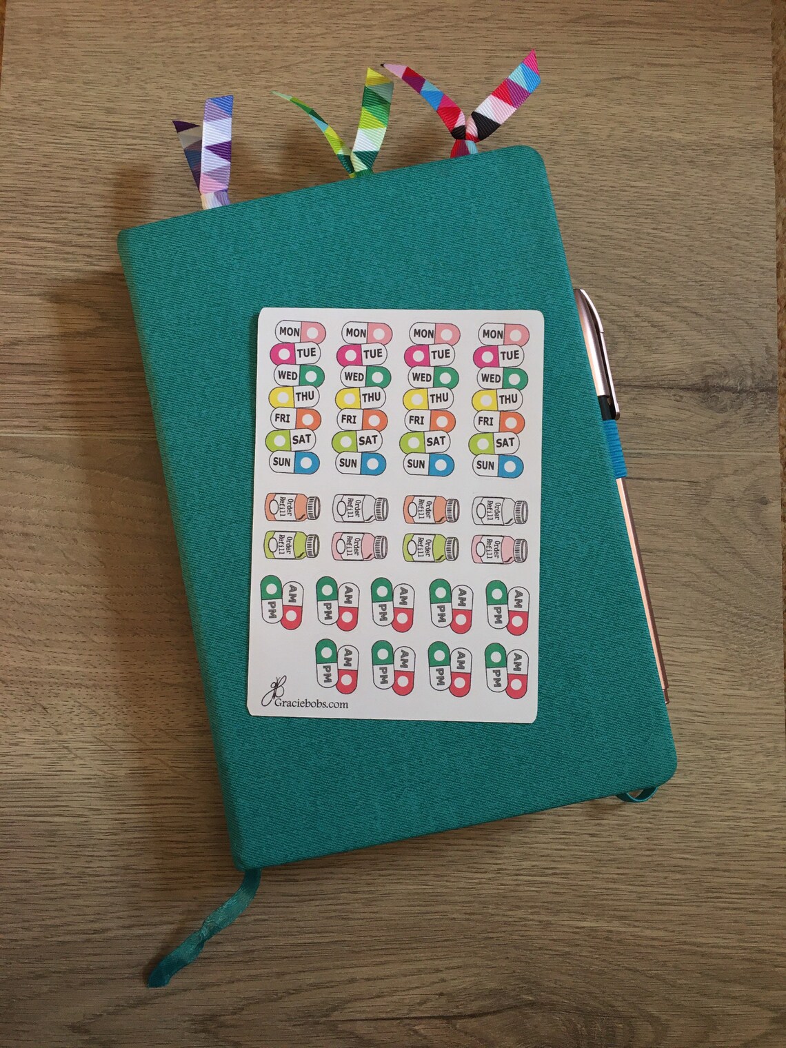 Medicine Reminder Stickers for Bullet Journal Diary or | Etsy