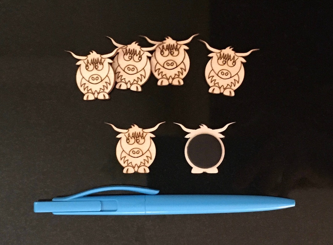 Scottish Highland Cow Magnet Set. Fridge and Notice Board Magnets - Etsy