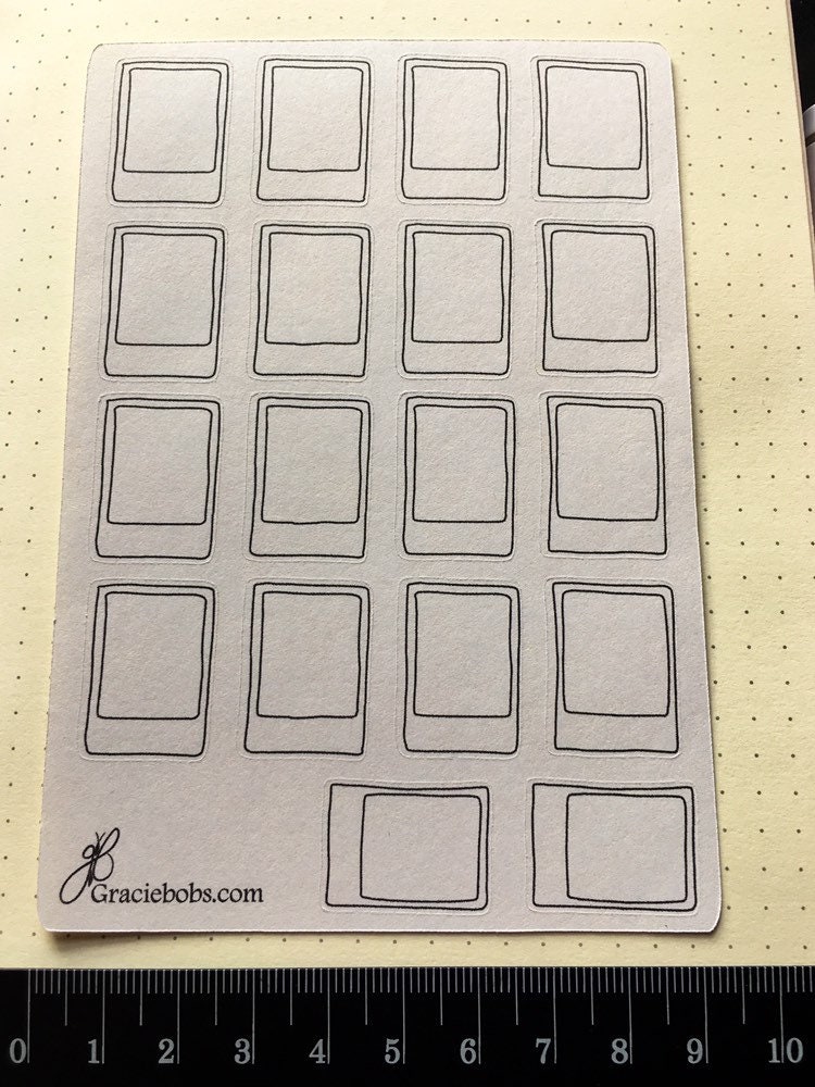 Cute Picture Frame Stickers Mood Tracker and Decotation for - Etsy