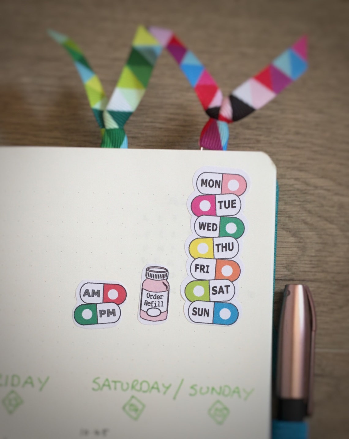 Medicine Reminder Stickers for Bullet Journal Diary or | Etsy
