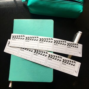 Movie Clapperboard Sticker Strip, Film Review Tracker for Bullet ...