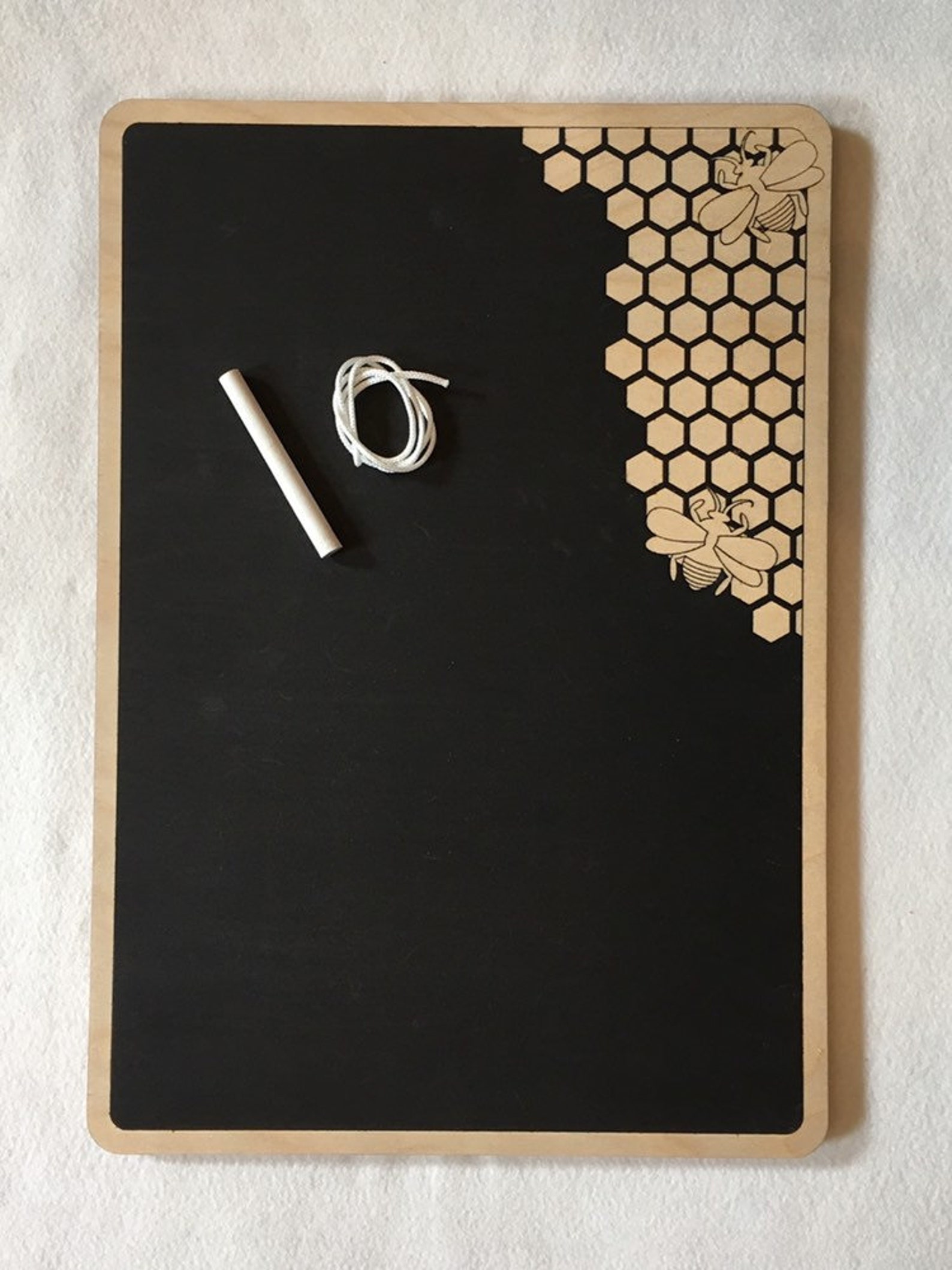Busy Bee and Honeycomb Chalk Board. Notice Board Home - Etsy UK