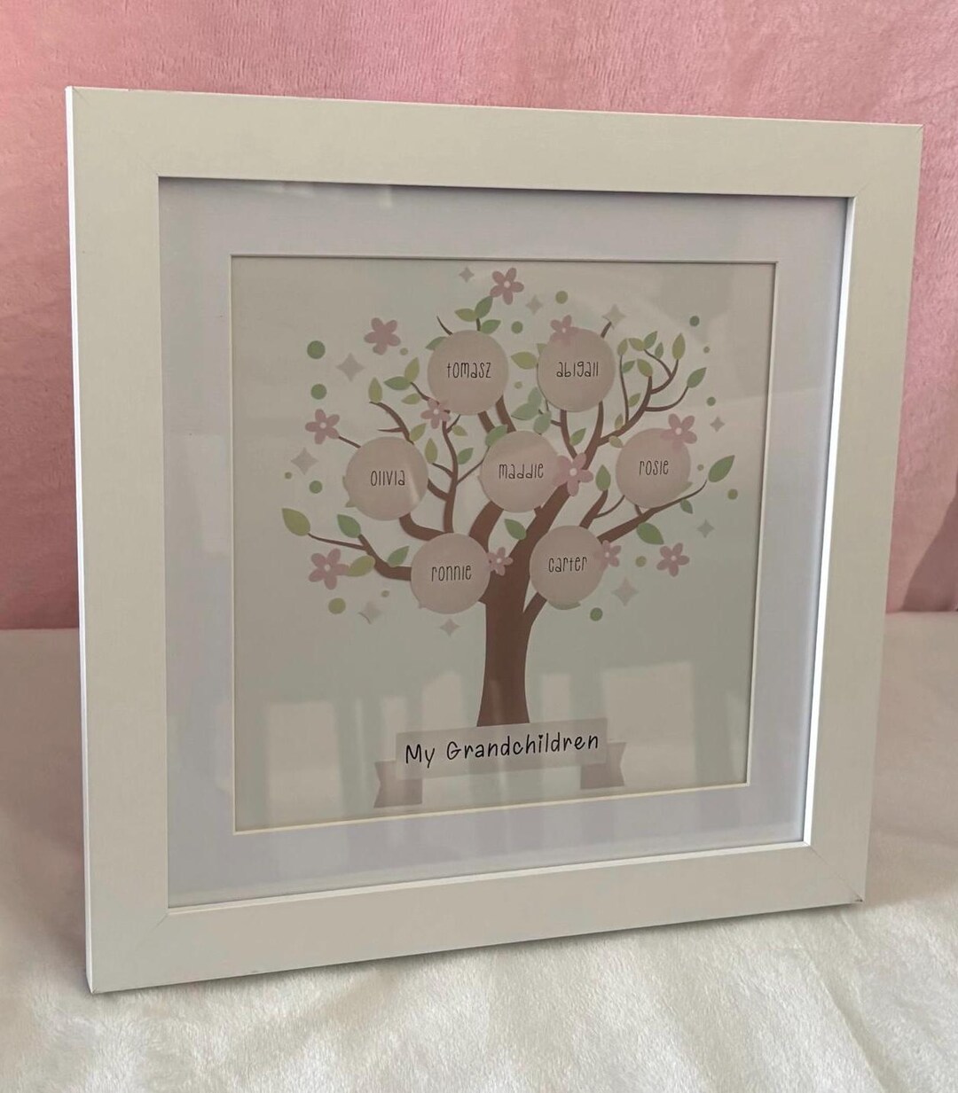 Family Tree Box Frames Personalised - Etsy