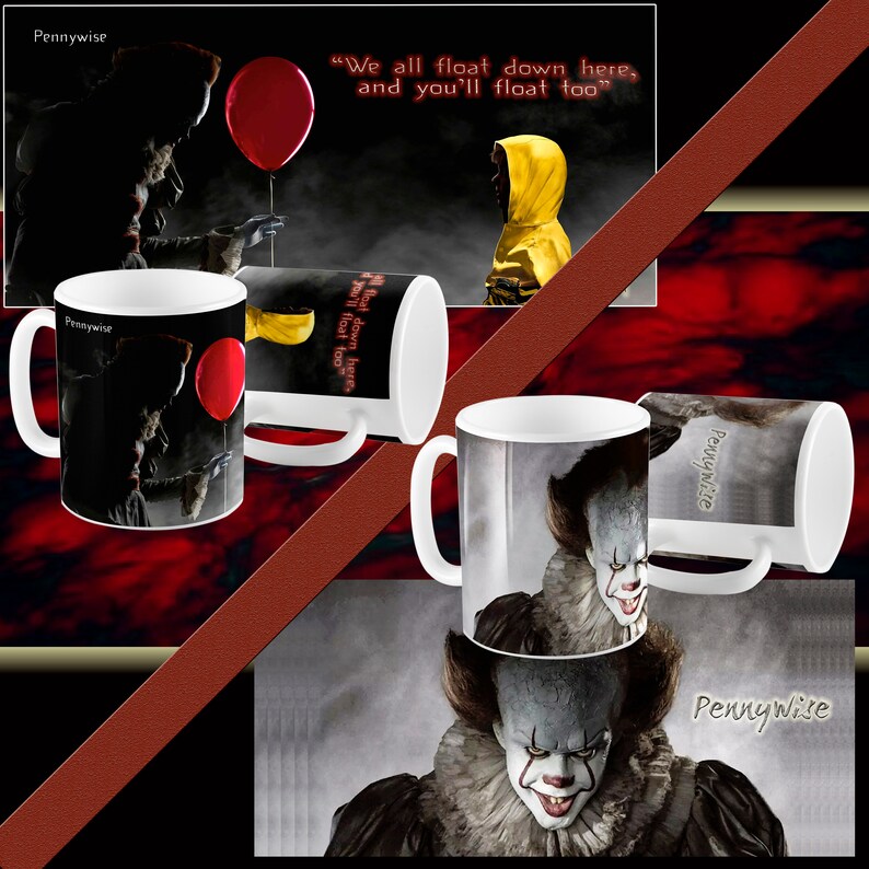 14 Plantillas para Sublimar IT PENNYWISE The Collection Terror | Etsy