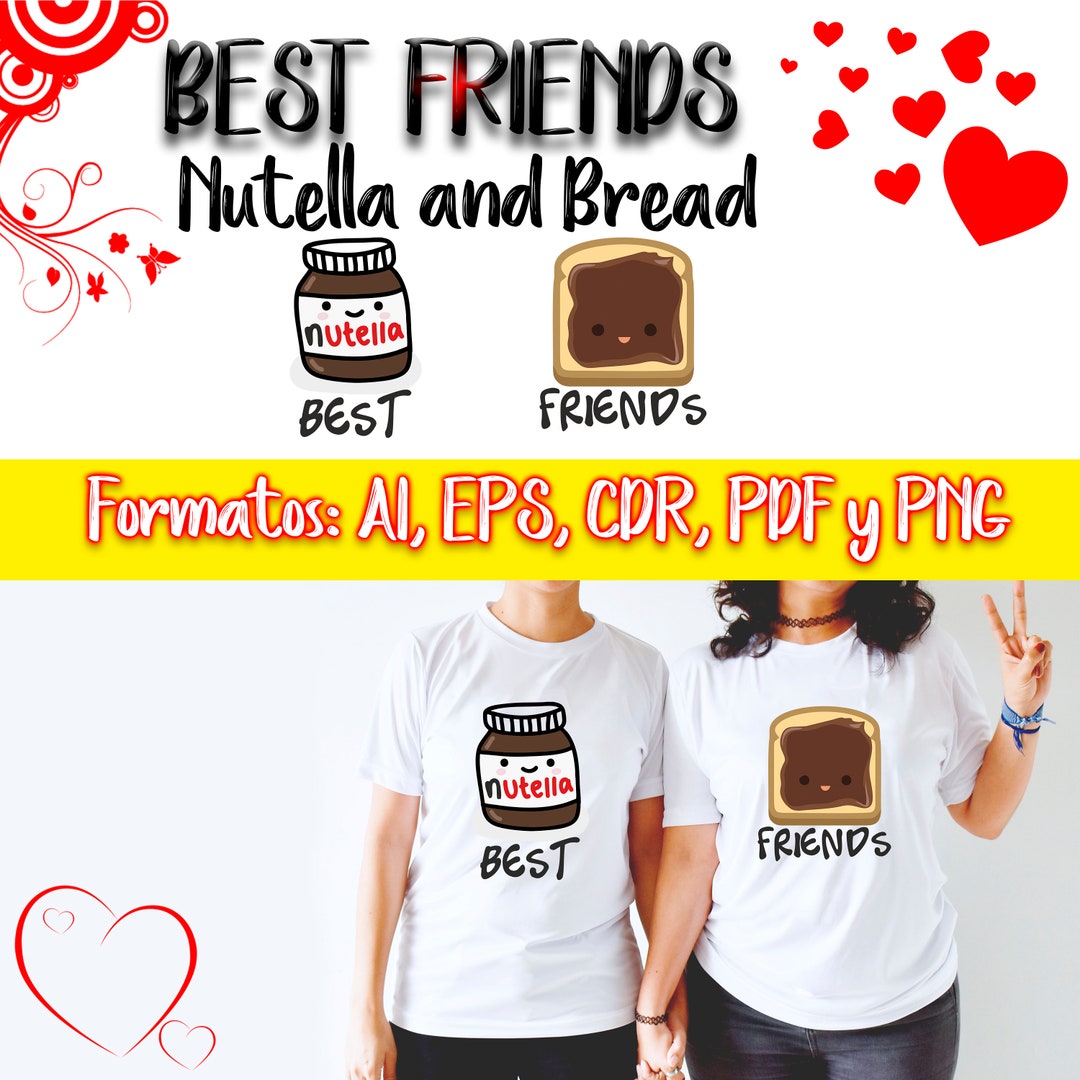 PNG- Best Friend Nutella and Bread Special Valentine Day - Fotmatos Ai ...