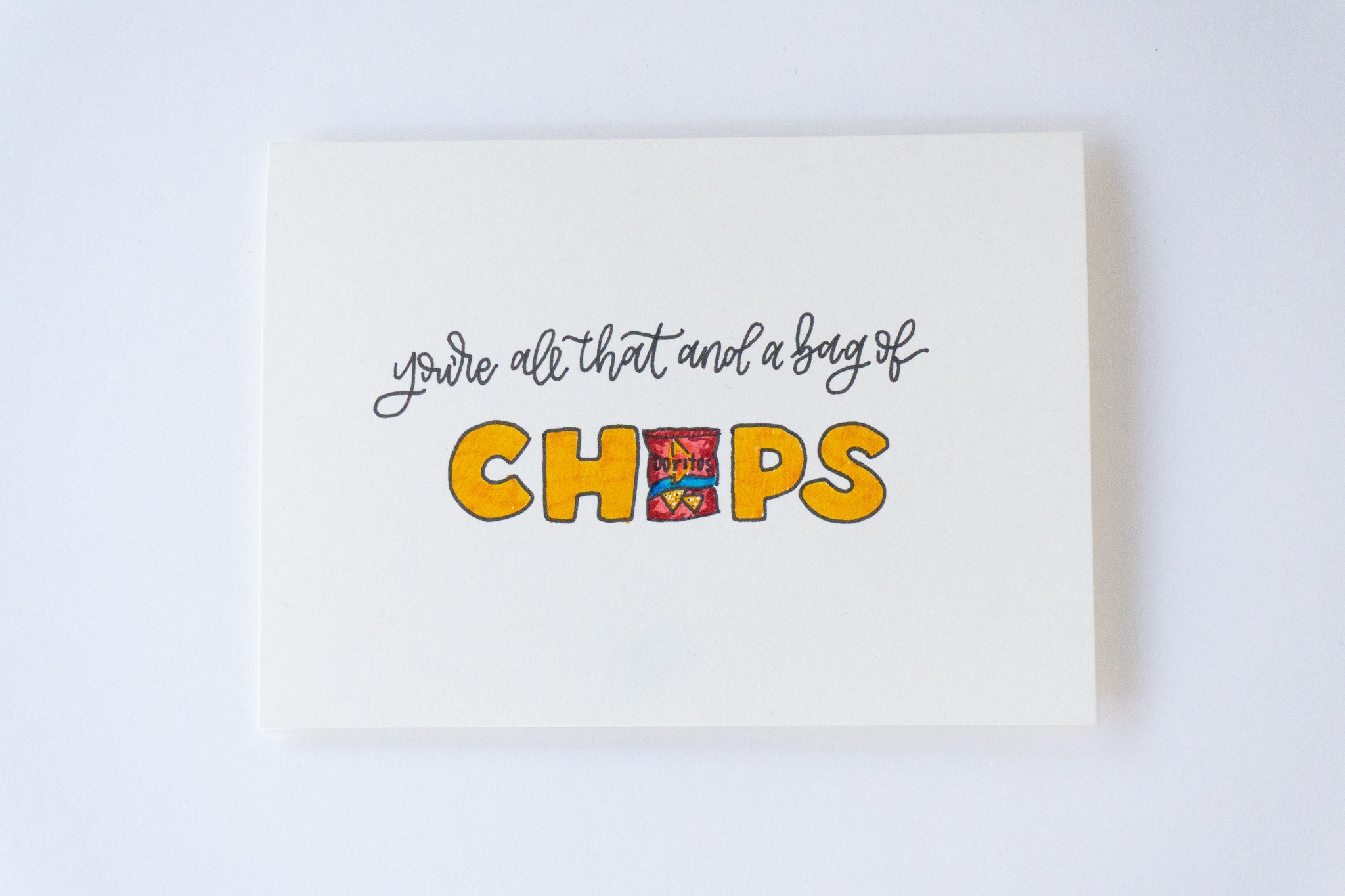 You're All That and a Bag of Chips Card, Punny Chip Lovers ...