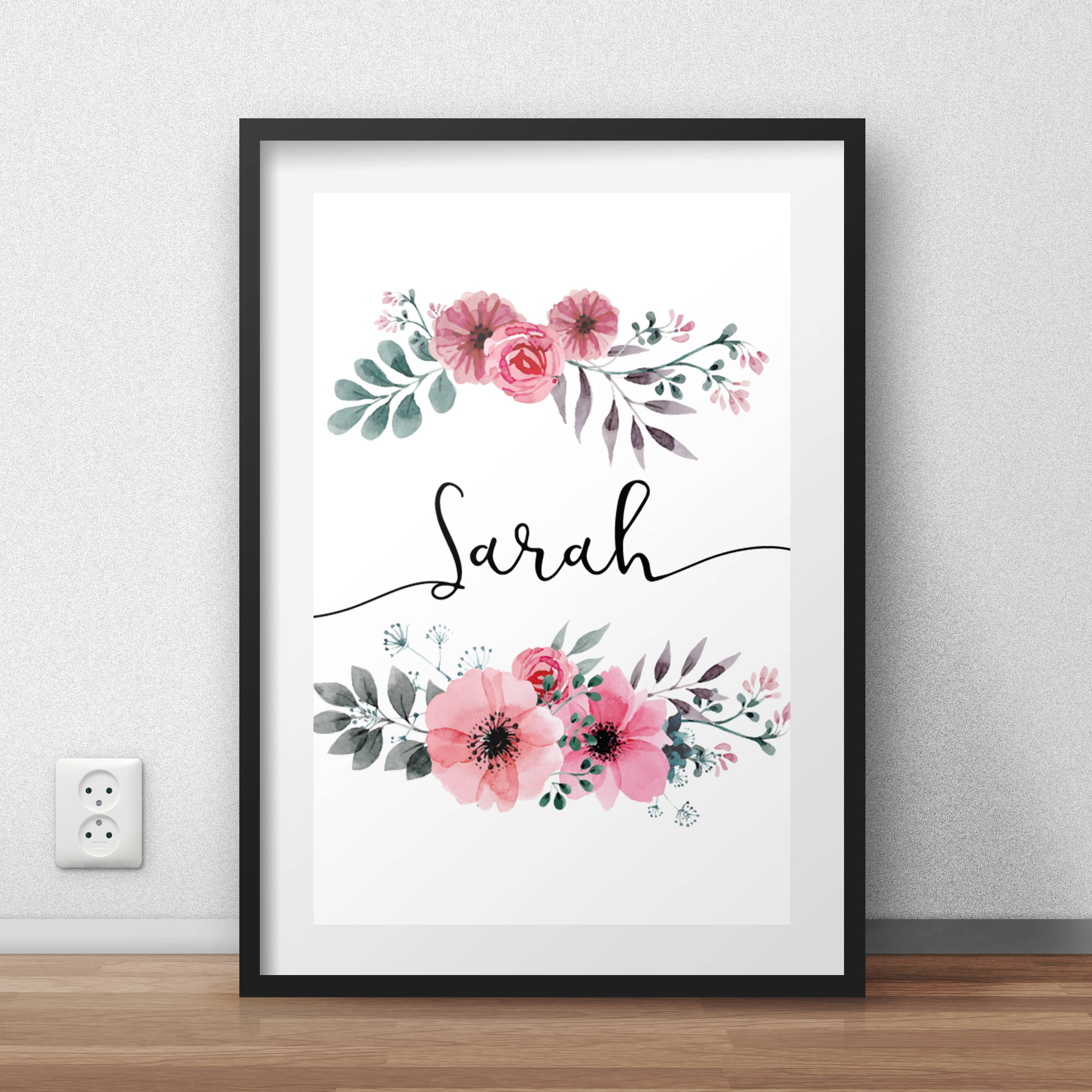 Personalized Name English Printable Poster | Etsy