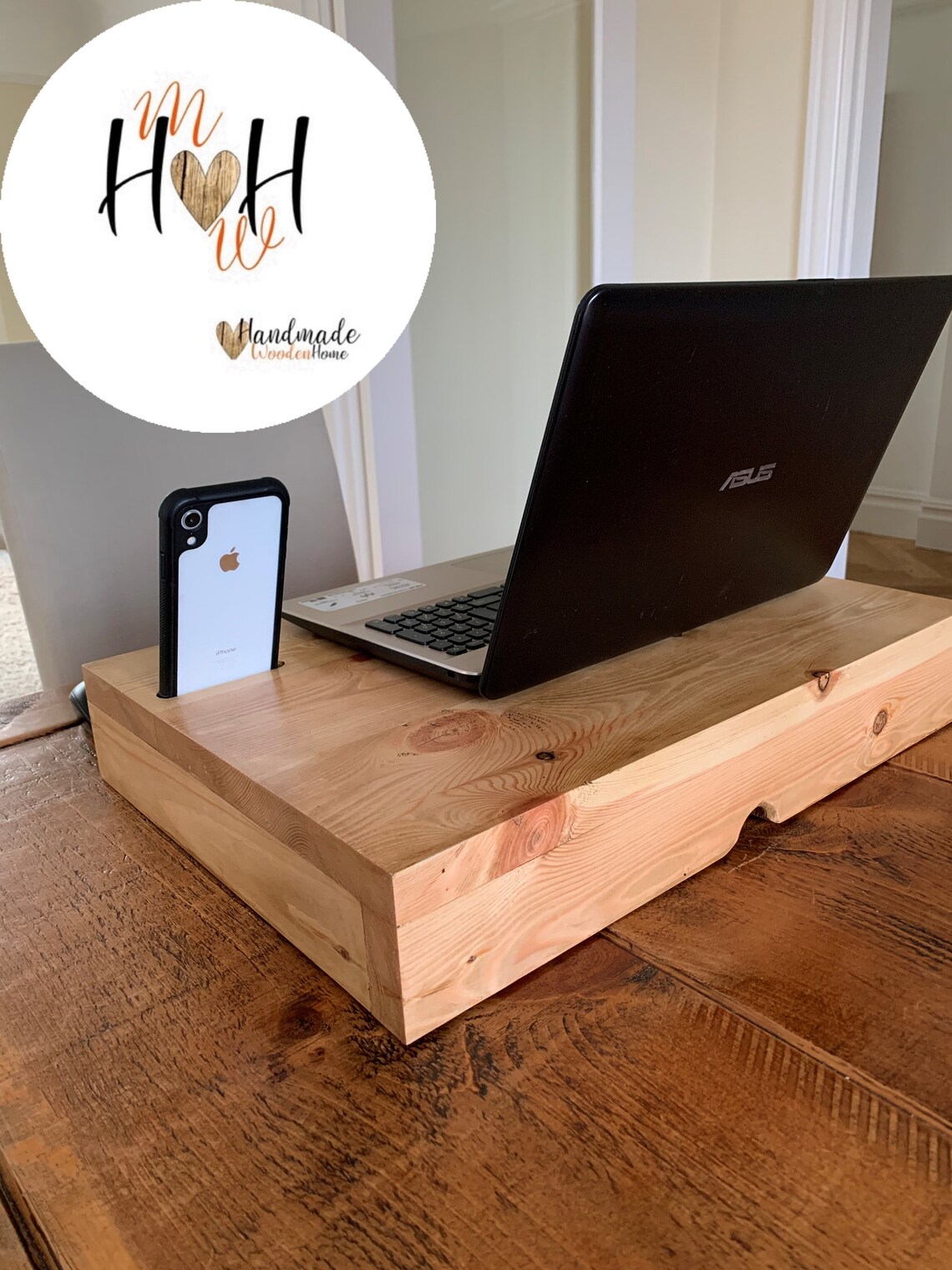 Handmade Wooden Laptop Stand Laptop Riser | Etsy