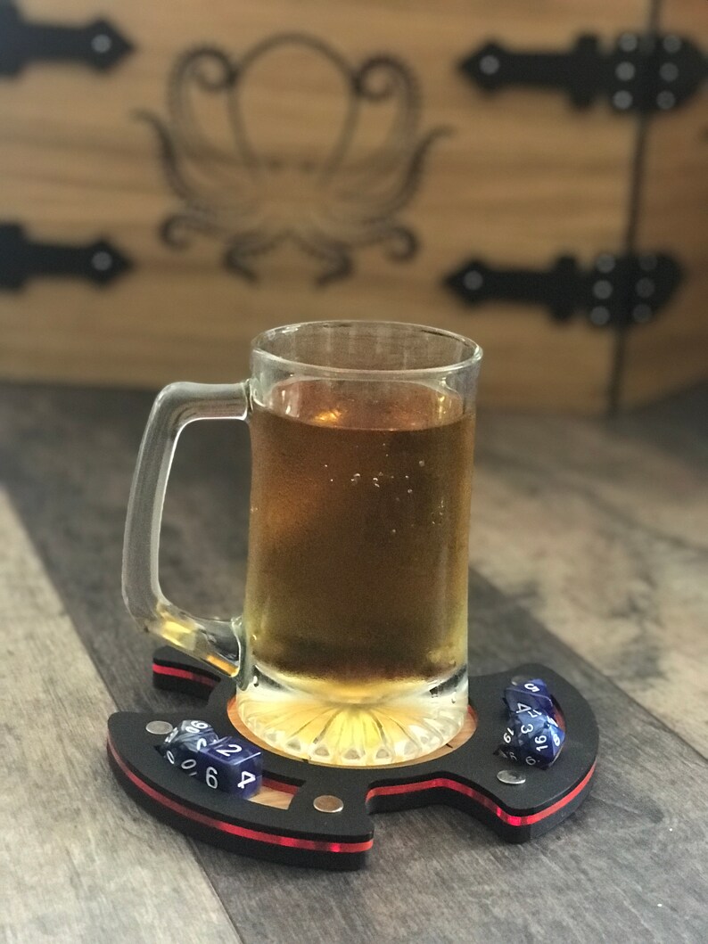 Dice Coaster for Dungeons and Dragons DND RPG Board Games - Etsy UK