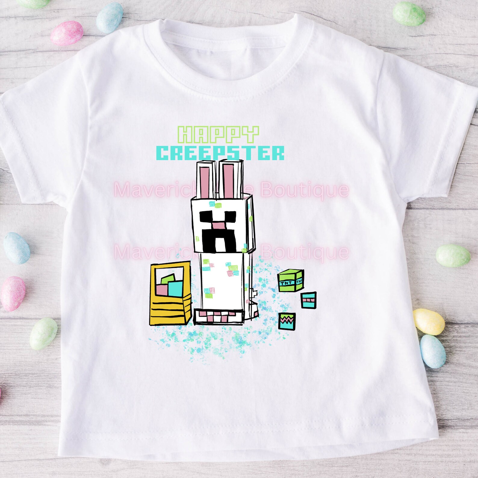 Minecraft Inspired Easter PNG - Etsy