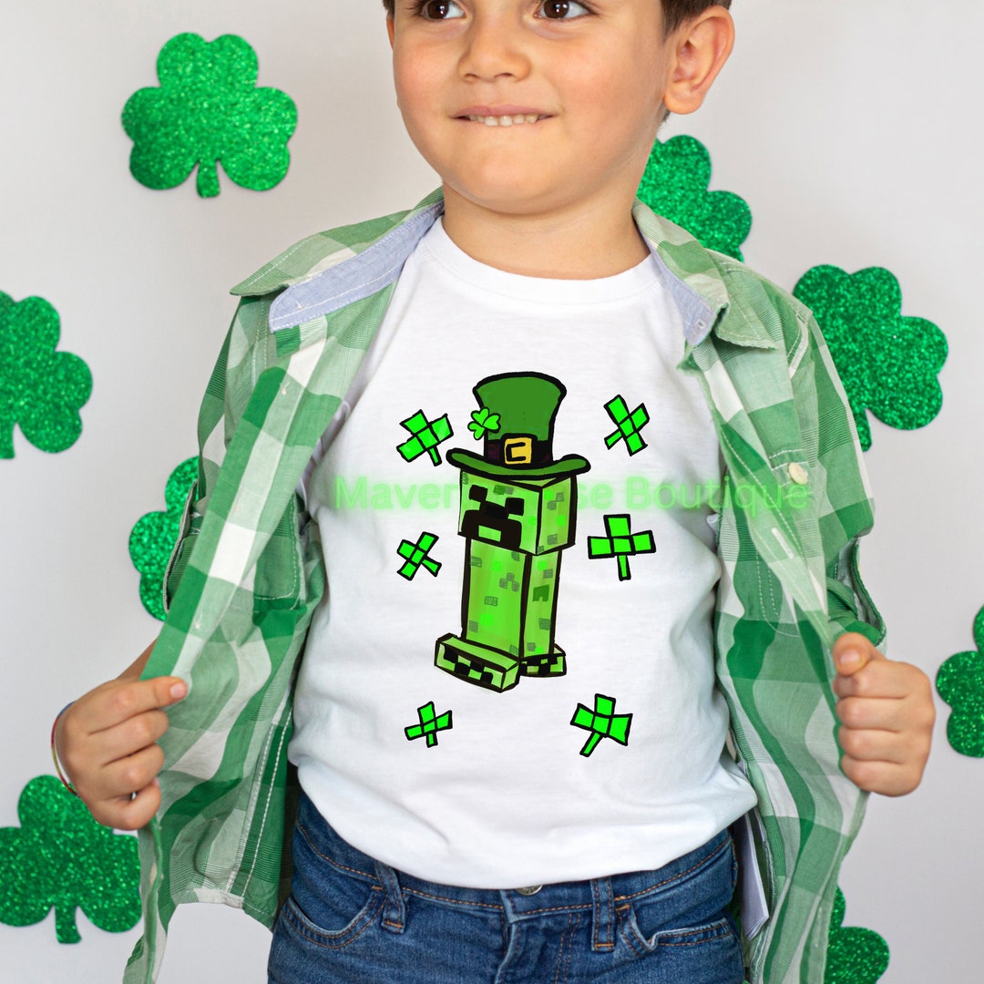 Minecraft Inspired St Patrick's Day PNG - Etsy