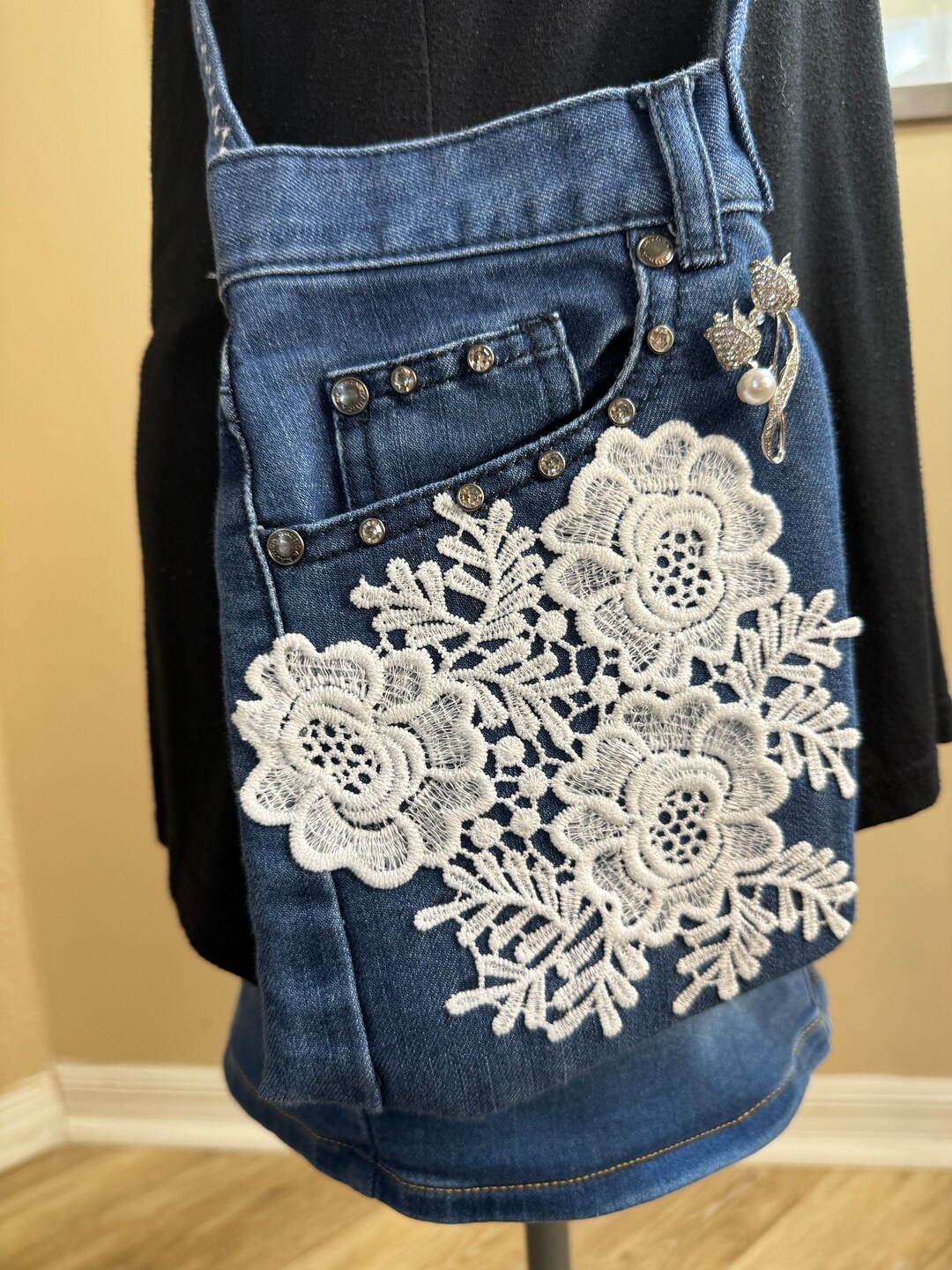 Upcycled Denim Shoulder/crossbody Purse Made From Recycled Jeans - Etsy