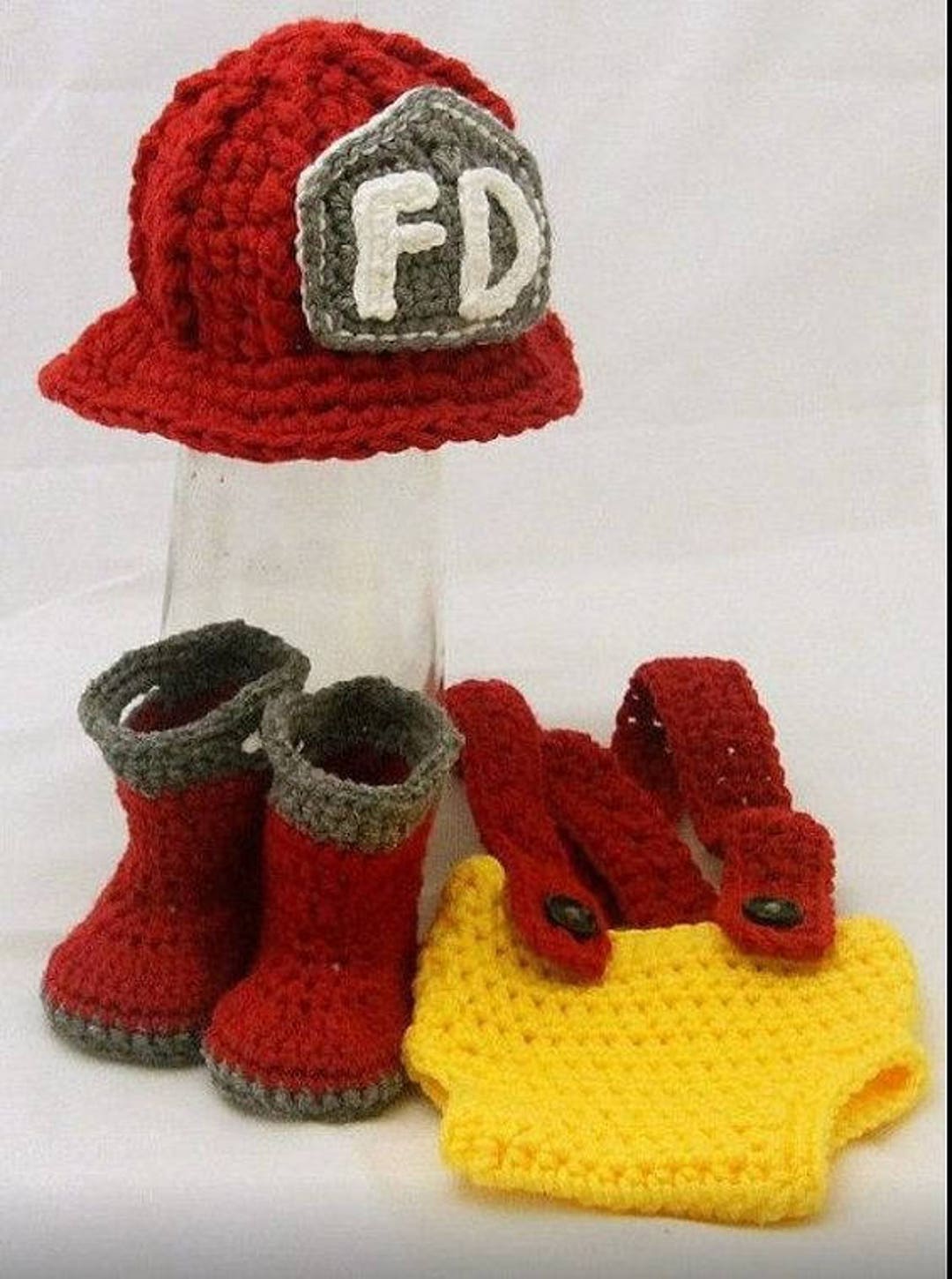 Fire Fighter Baby Set - Etsy