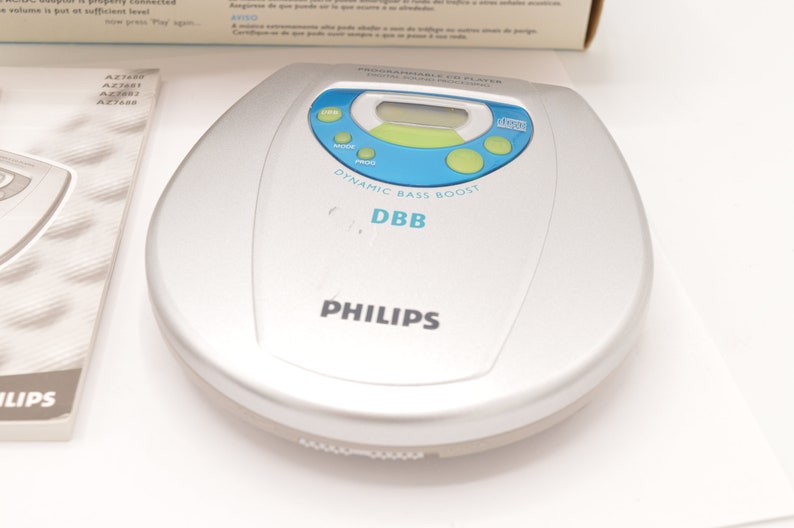 Philips AZ7681 Walkman CD Player in Original Box WITH 220V Transformer ...