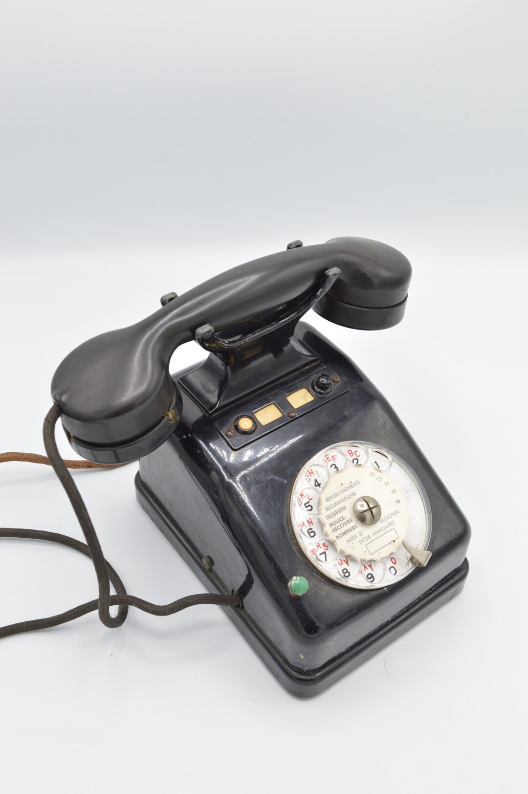 Altes Vintage-Telefon mit Zifferblatt mit Mobilteil gebraucht - Etsy.de