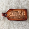 Handmade Leather Turkey Key Tag - Etsy