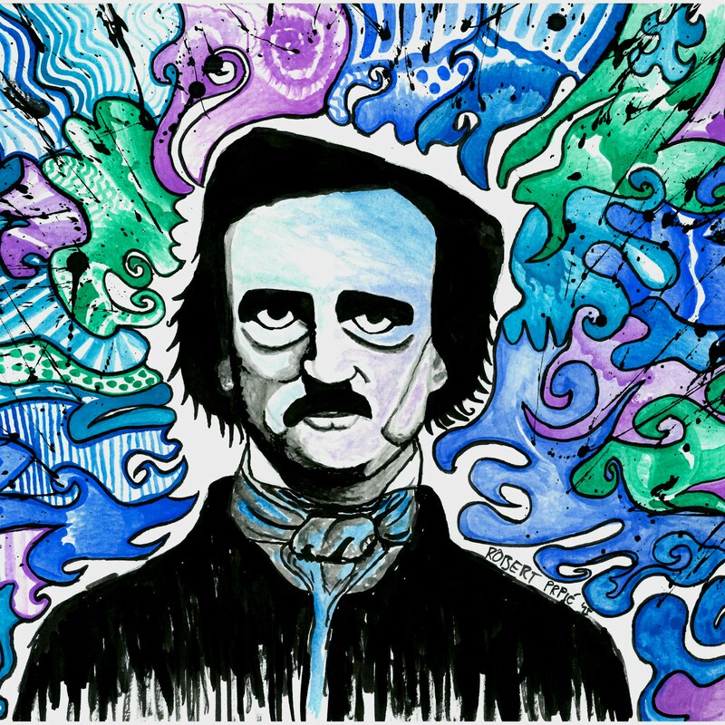 Poe Painting - Etsy