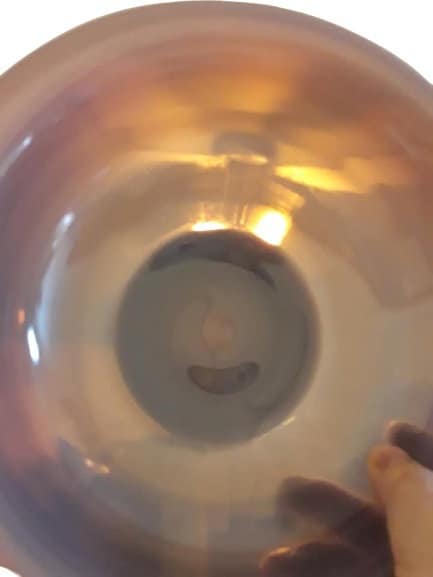 Antique Cambridge Helio Glass Console Bowl With Silver Plate Pierced ...