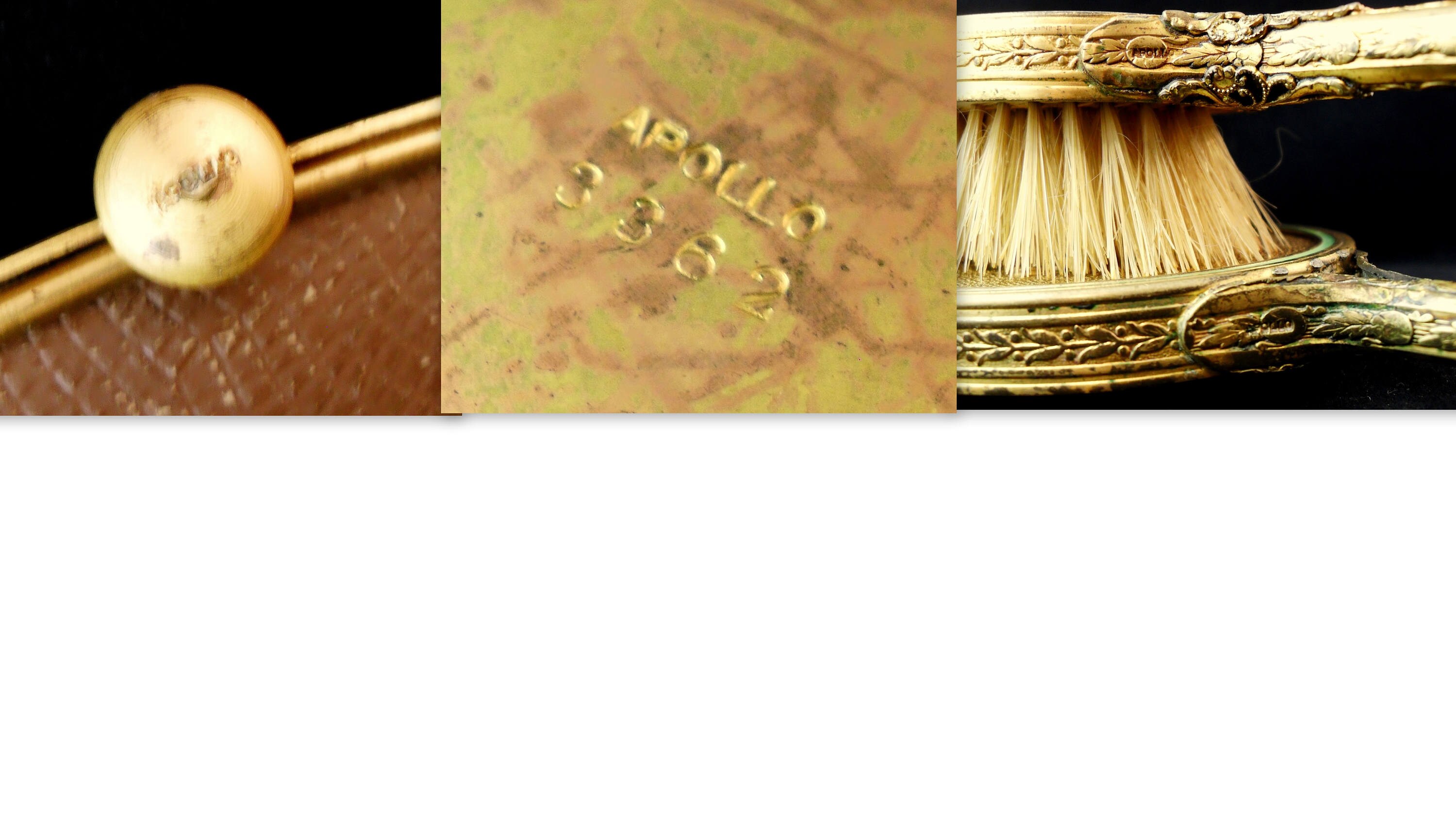 Antique Apollo Studios Vanity Set: 1920s Art Deco, Gilded Metal - Etsy