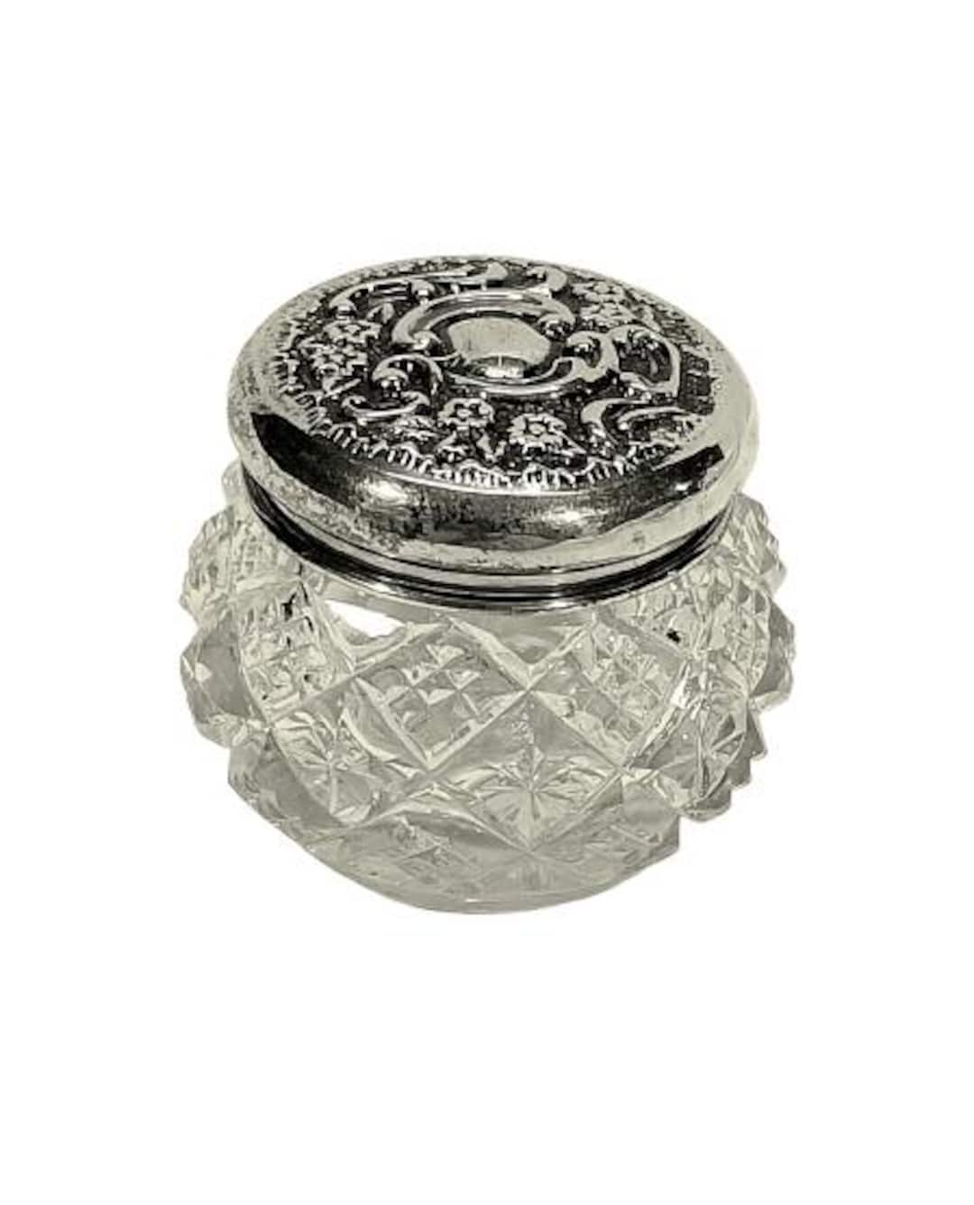 Antique Tiny Rouge Pot Ointment Victorian Repousse British Sterling ...