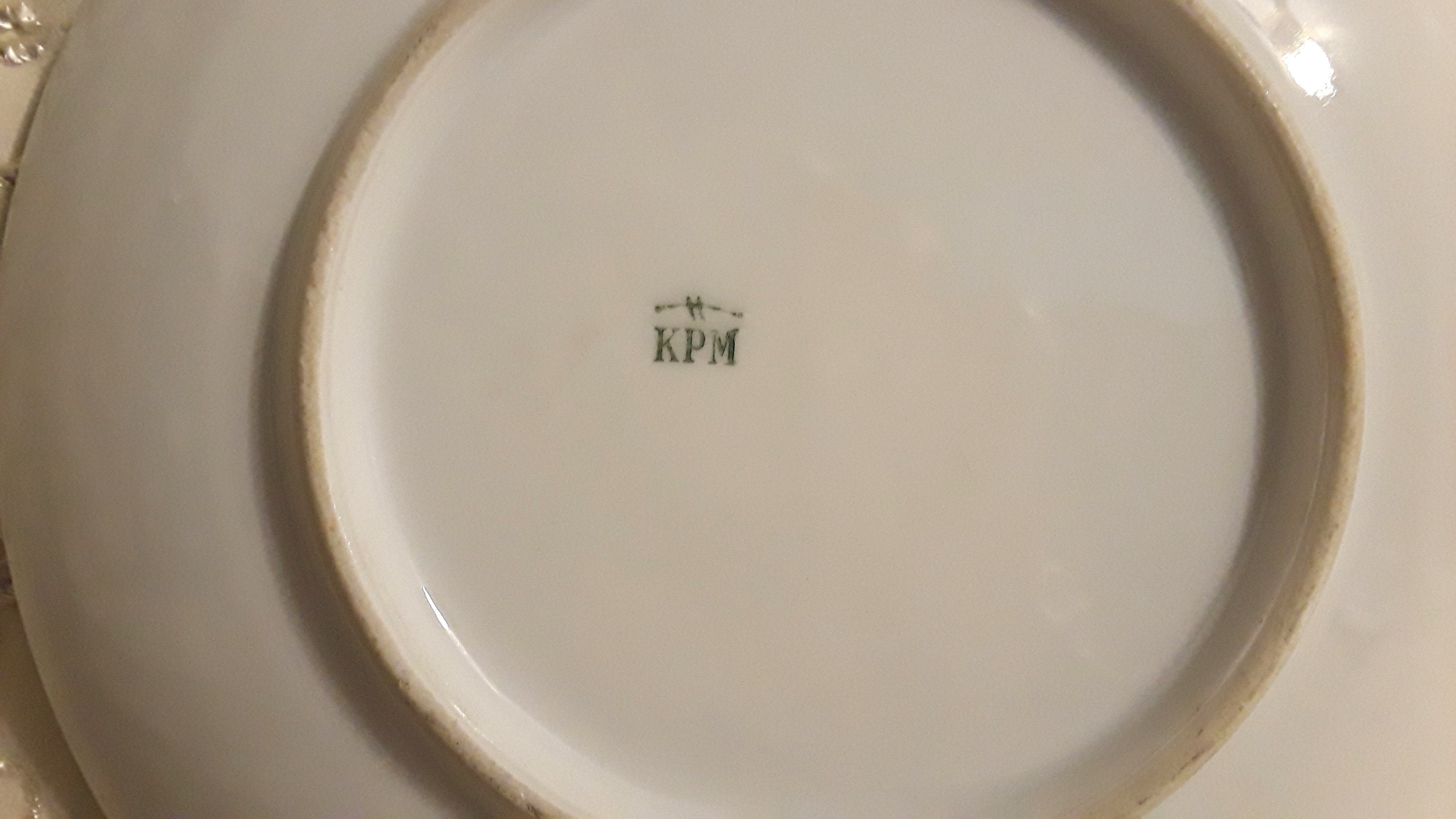 Antique KPM Cabinet Plate 7 Hand Painted Porcelain German Victorian ...