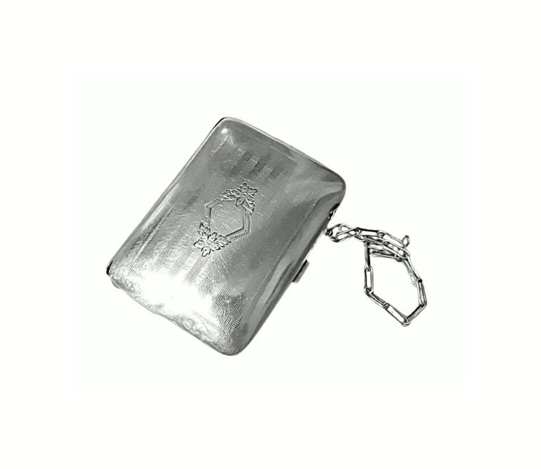 Antique Sterling Silver Tango Compact: Edwardian Minaudiere Dance Purse ...