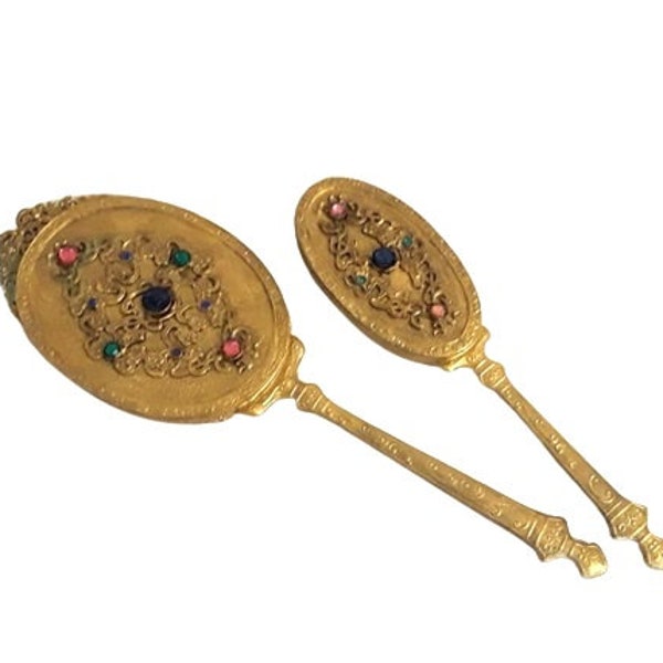 Antique Hand Mirror - Etsy