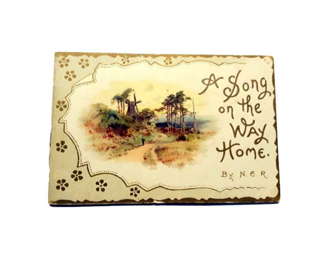 Antique Victorian Religious Poem Booklet Chromolithograph Eight Pages ...