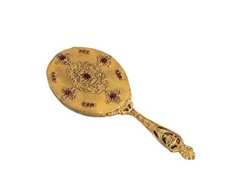 Antique Jeweled Hand Mirror - Etsy