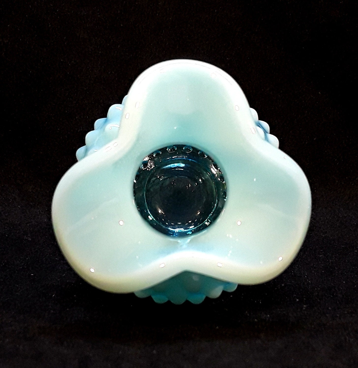 Antique Fenton Blue Opalescent Miniature Hobnail Bud Vase - Etsy