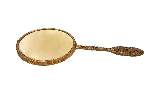 Antique Apollo Studios Hand Mirror Art Deco 1920s Guilloche - Etsy