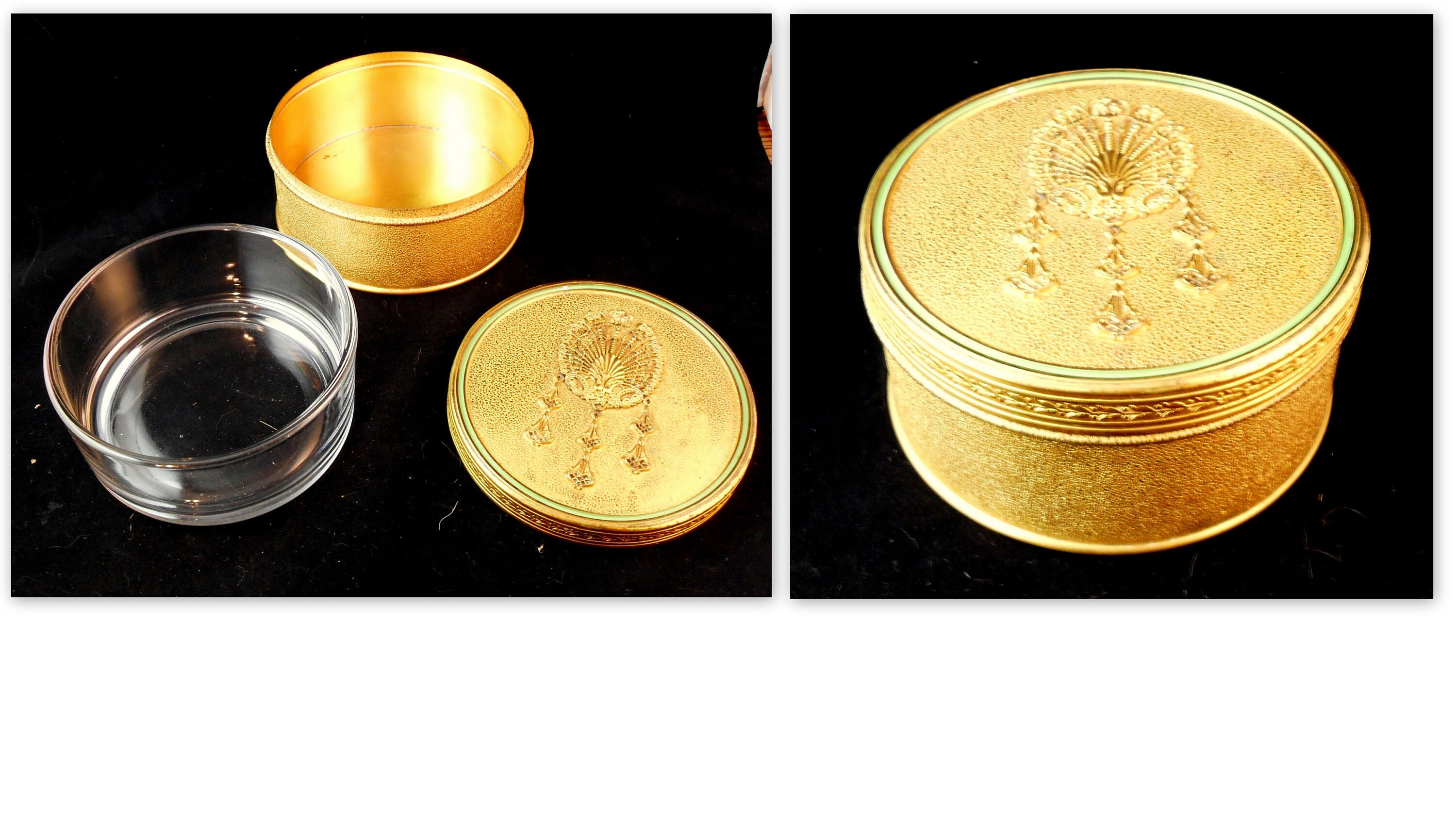 Antique Apollo Studios Vanity Set: 1920s Art Deco, Gilded Metal - Etsy