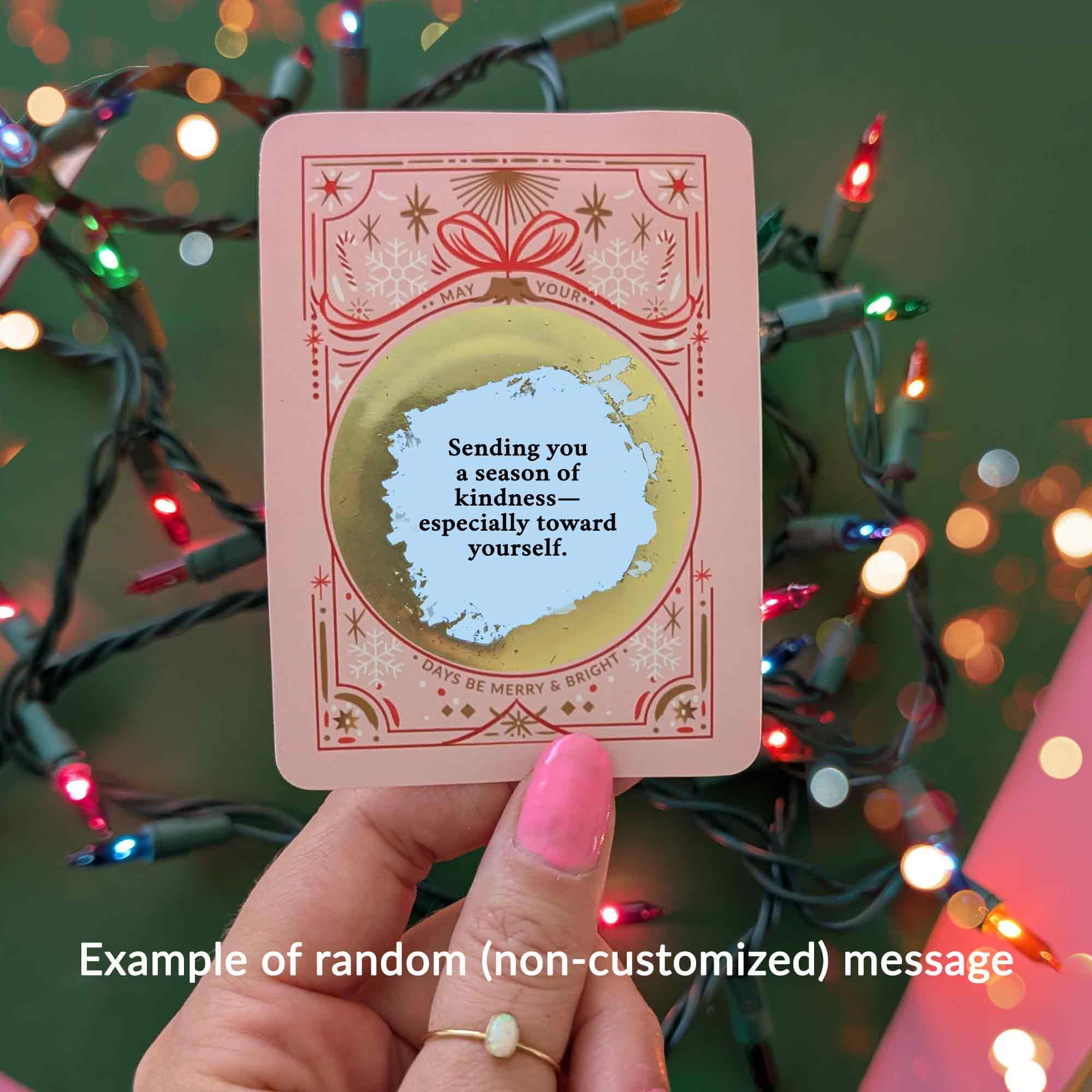 Holiday Scratch off Card | Stocking Stuffer | Retro Holiday - Etsy