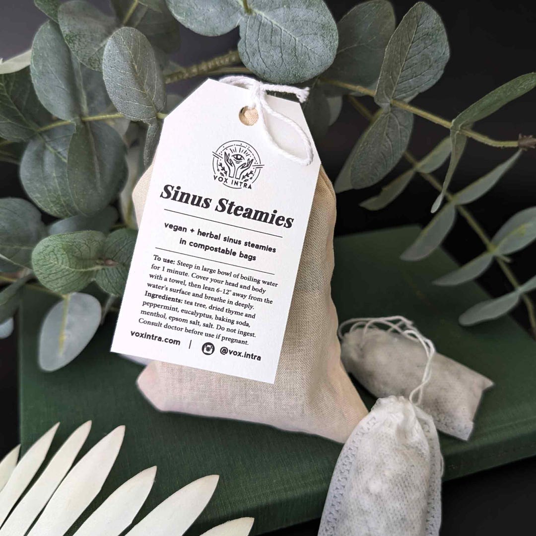 Sinus Steamies in Compostable Bags | Aromatherapy - Etsy