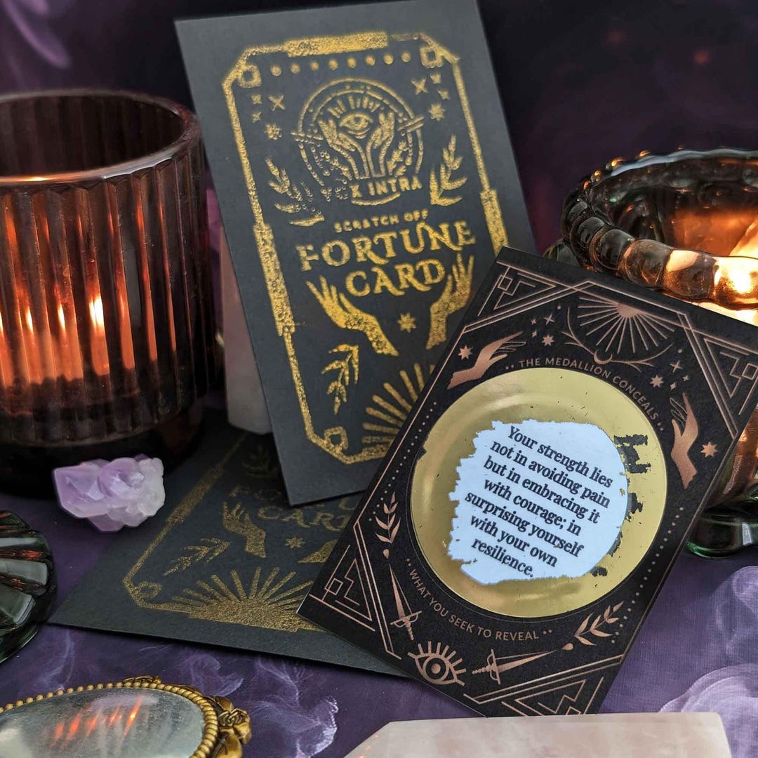 Scratch off Fortune Card - Etsy