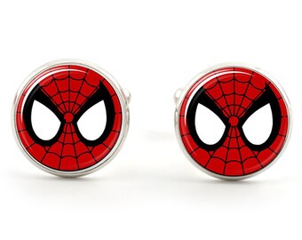 Spiderman Cufflinks | Etsy