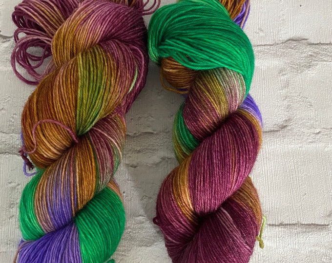 Hand-dyed yarn & beautiful crochet made with by BishieBarnabees